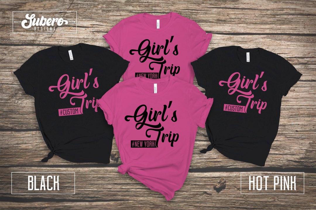 Custom Girls Trip Crew, T-shirt, Matching Girls Shirt, Besties Trip ...
