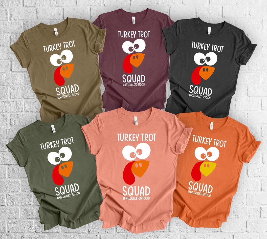 Turkey Trot Shirts, Turkey Matching Shirts, Turkey Group Shirts ...