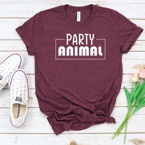Party Animal Tee, Birthday Shirt, Adults Matching T-shirt - Etsy