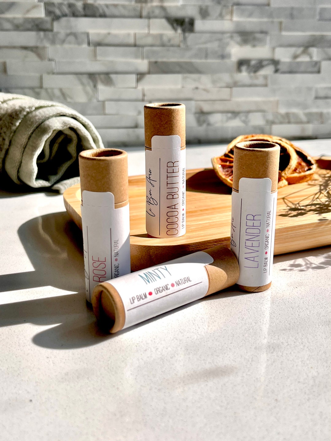 Organic Hand Crafted Natural Lip Balm in an Eco Friendly Tube ...
