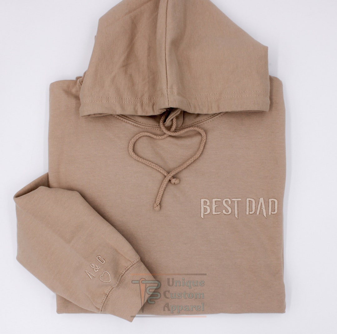 Best Dad Embroidered Sweatshirt With Kids Initials Dad Gifts Dad Shirt ...