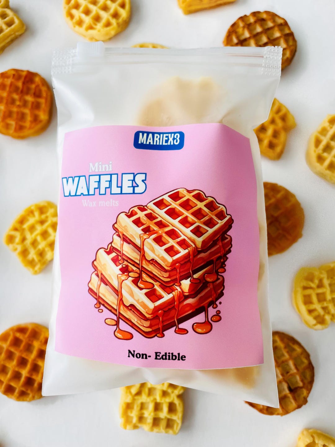 Mini Waffles Dessert Candle, Embeds for Candle Making – Realistic ...