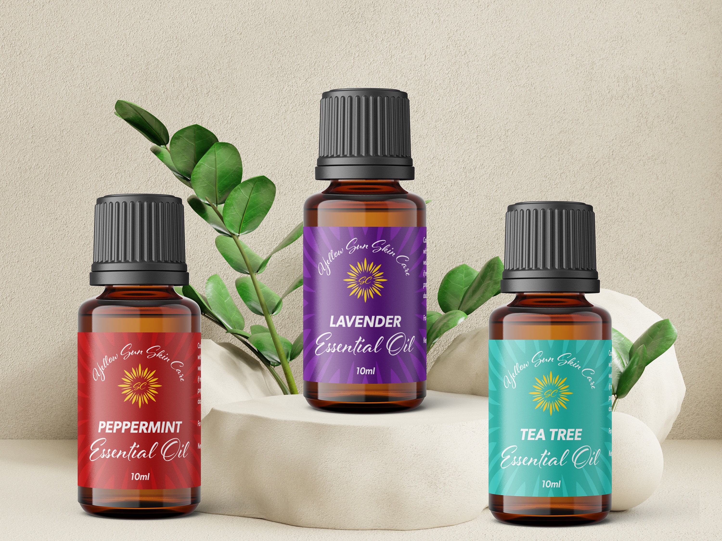 Organic Essential Oils Kit, Diffuser Fragrance Set, Eucalyptus ...
