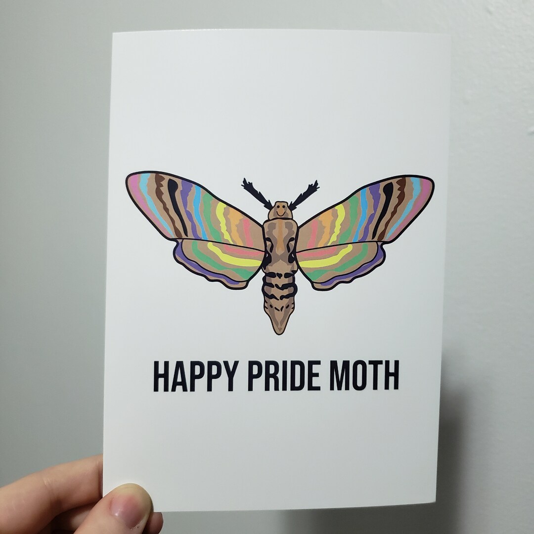 Happy Pride Moth Pride Month Greeting Card - Etsy Canada