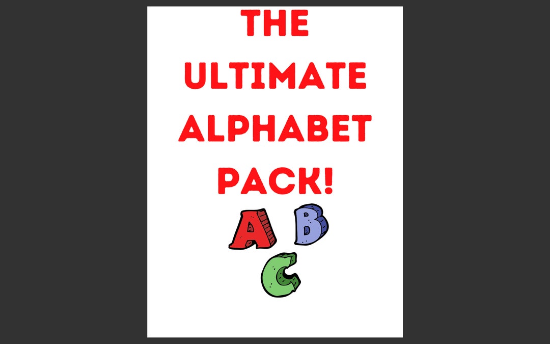 ALPHABET WRITING MEGA Pack - Etsy