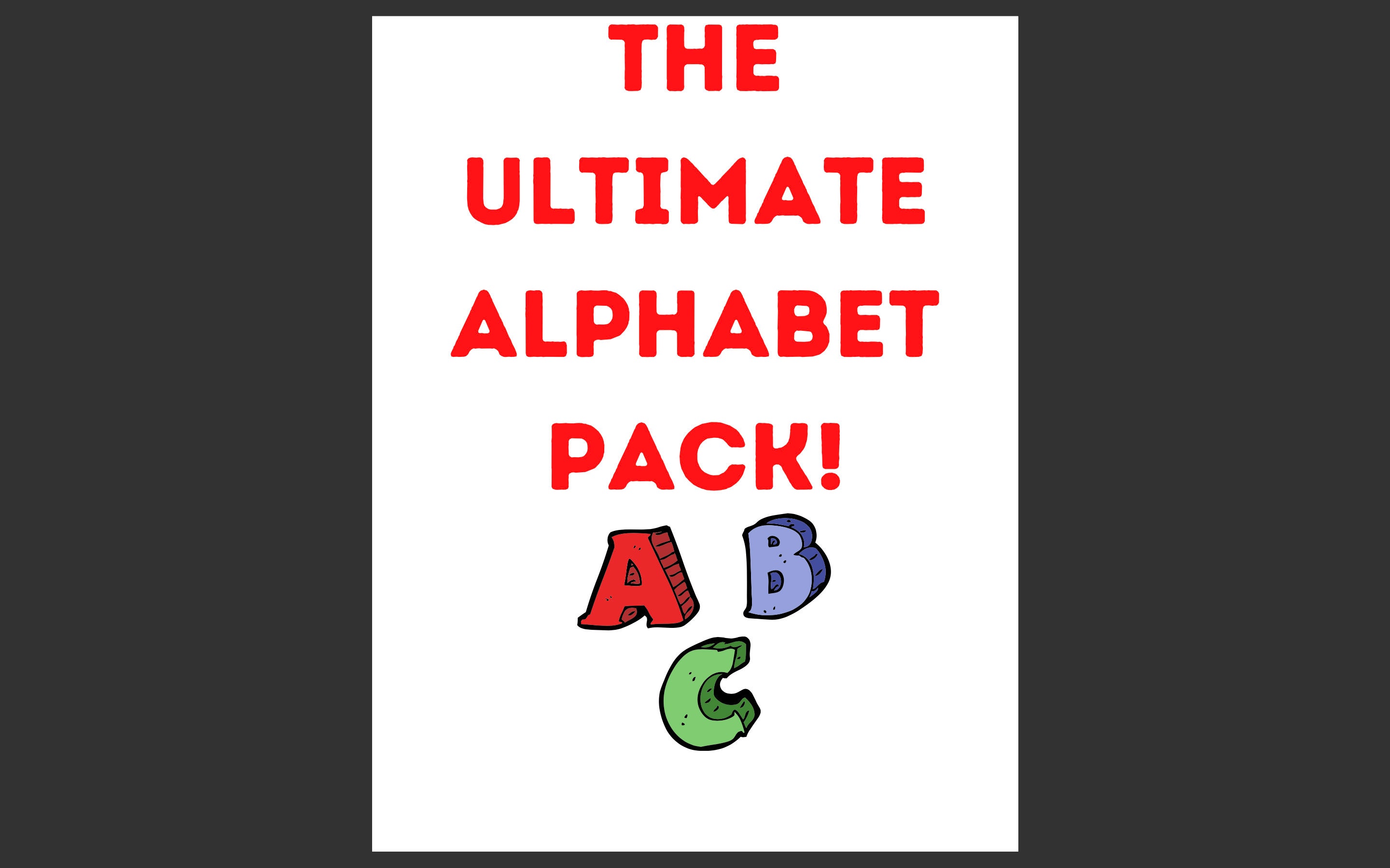 ALPHABET WRITING MEGA Pack - Etsy