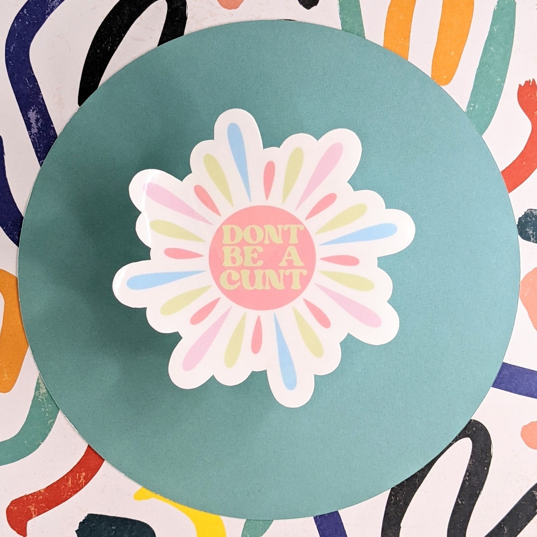 Be a Good Person Sticker Retro Gift Funny Gift Sunshine Sticker Rainbow ...