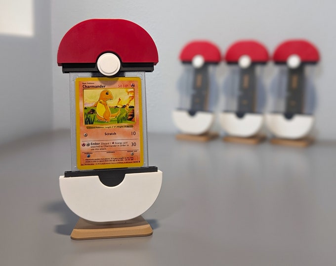 Poke Ball Card Display - Etsy