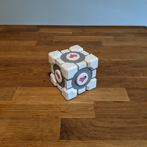 Portal Weighted Companion Cube Box 3D Printed - Etsy