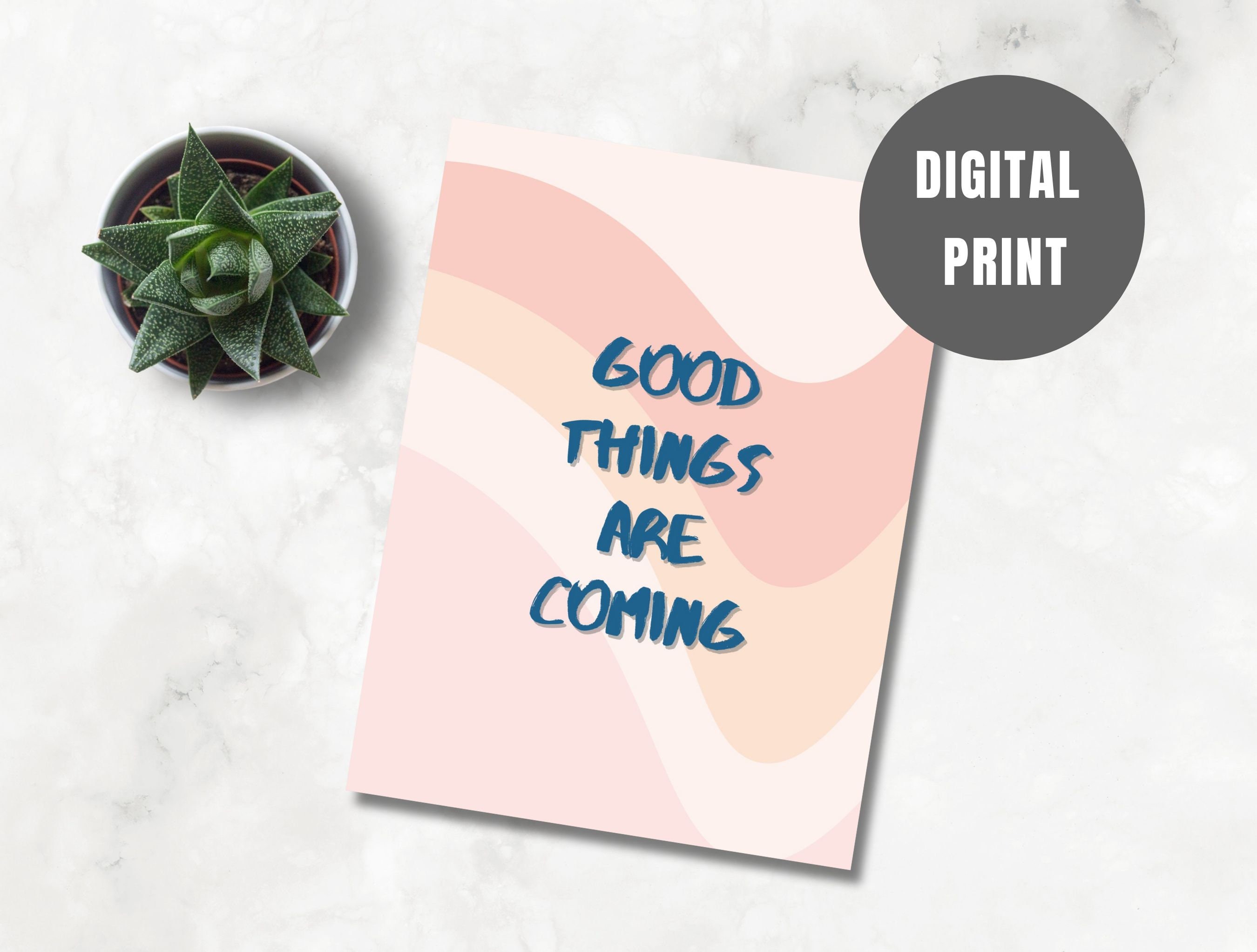 Good Things Are Coming Poster DIGITAL PRINT Set of Three / Motivational ...