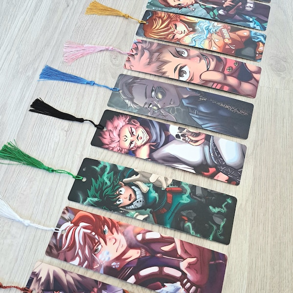 Anime Bookmark - Etsy