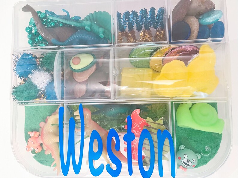 Personalized Kinetic Sand Sensory Box, Busy Box for Boy, Boy Gift Box ...