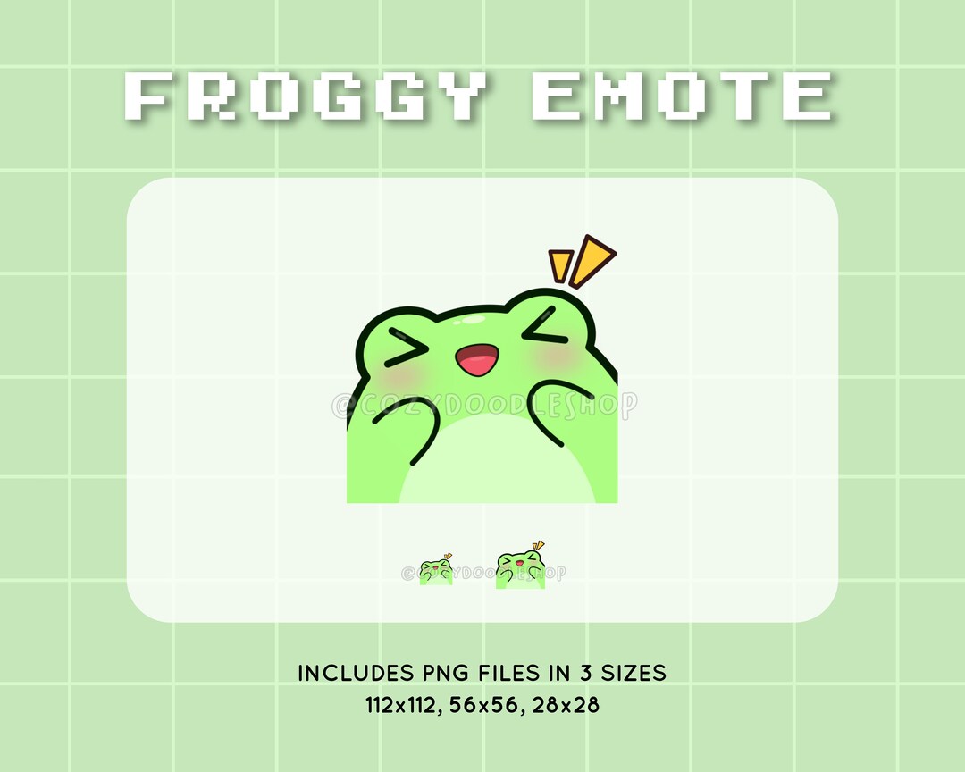 Froggy Emote | Froggy LOL Laugh | Twitch Discord - Etsy