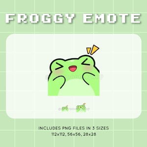 Froggy Emote | Froggy LOL Laugh | Twitch Discord - Etsy