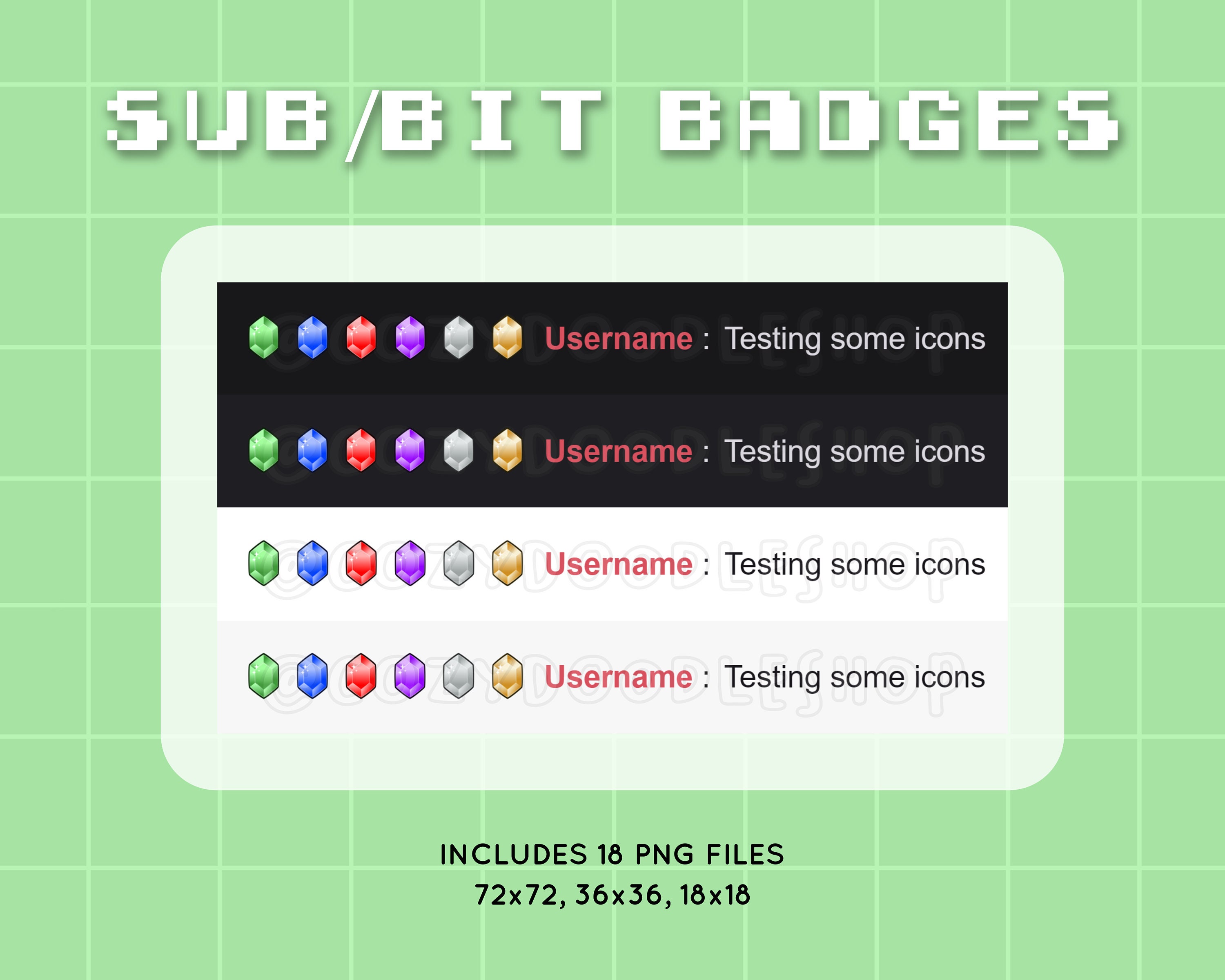 Zelda Rupee Gem Sub Bit Badges | BOTW TOTK | Twitch Discord - Etsy