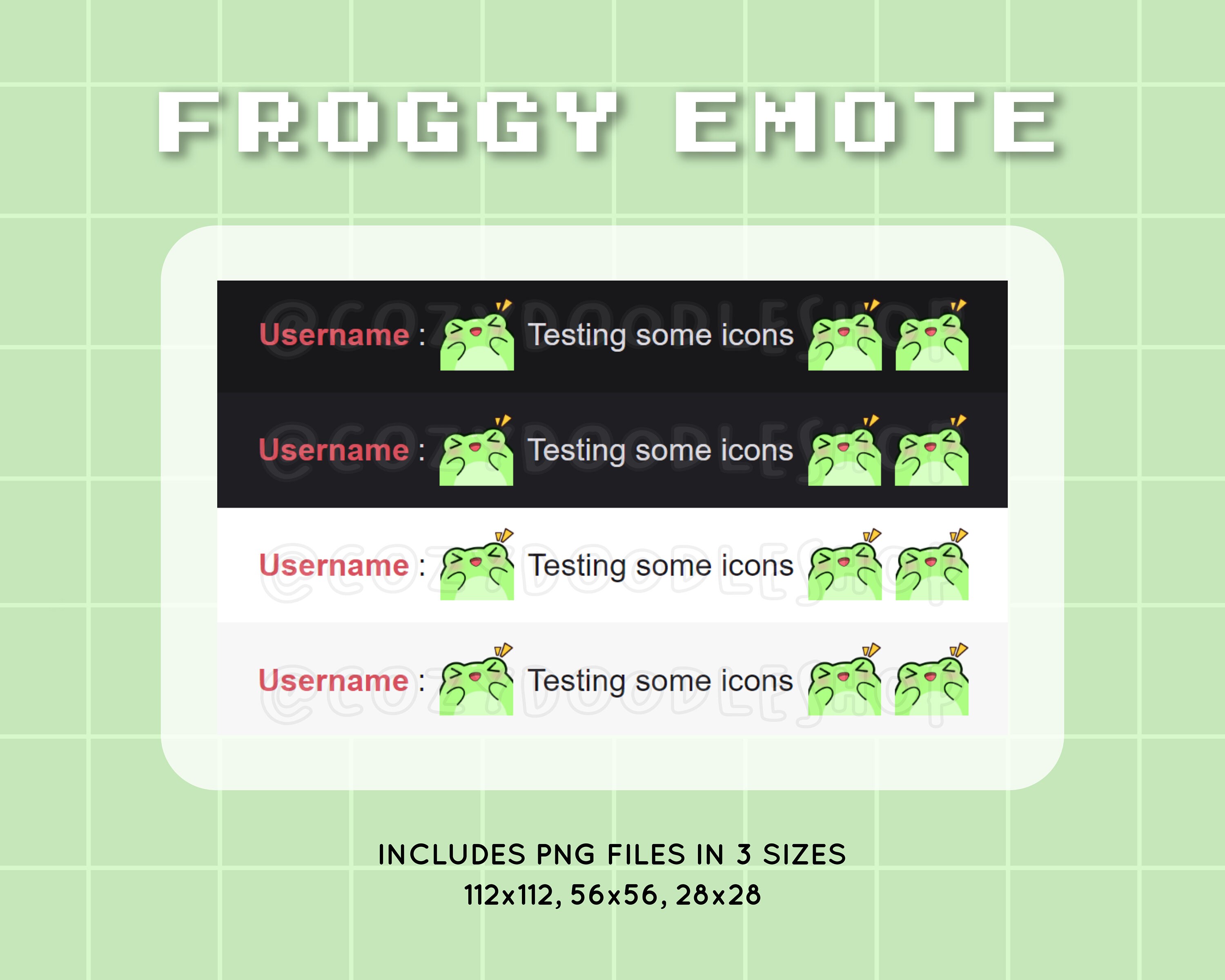 Froggy Emote | Froggy LOL Laugh | Twitch Discord - Etsy