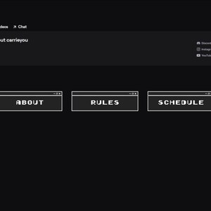 20 Dark Mode Twitch Panels | Black & White | Minimal | Pixel - Etsy
