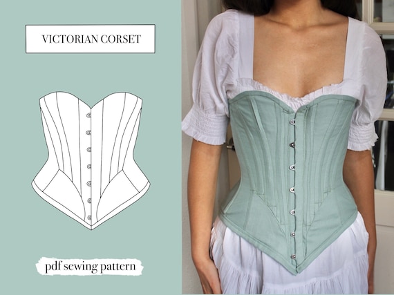 Corset Pattern Corset Sewing Patterns Victorian Corset - Etsy