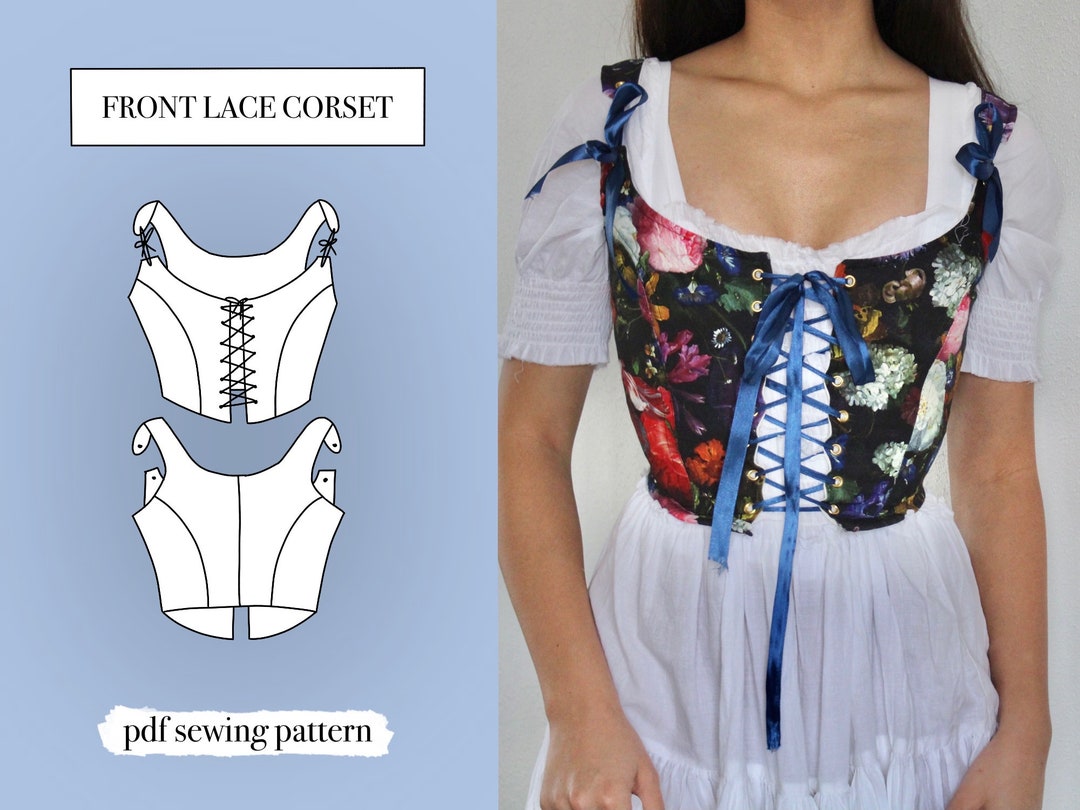 Corset Top Sewing Pattern Download PDF Sewing Patterns for Tops PDF Top ...