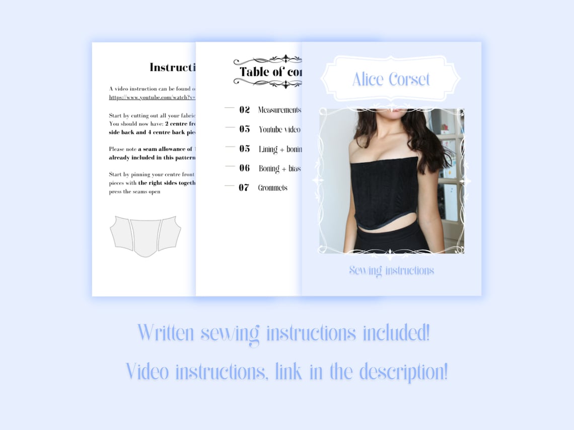 Strapless Corset Sewing Pattern Women Top Sewing Pattern Pdf - Etsy