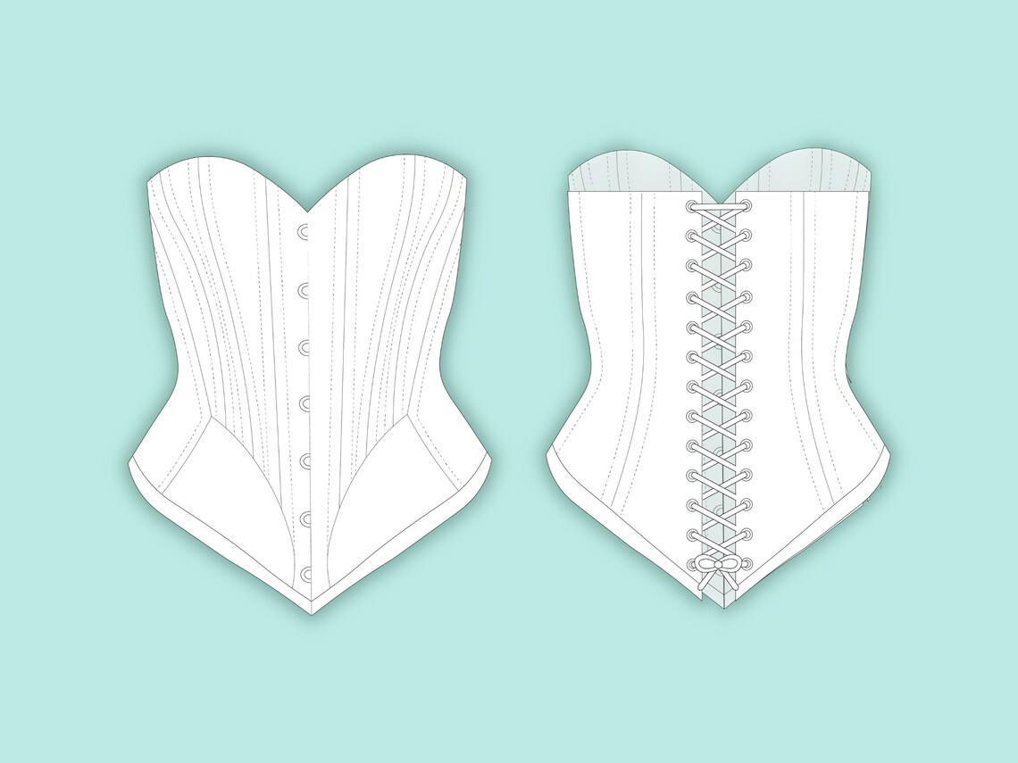Corset Pattern Corset Sewing Patterns Victorian Corset - Etsy