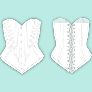 Corset Pattern Corset Sewing Patterns Victorian Corset Pattern ...
