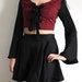 Bell Sleeve Crop Top Sewing Pattern, Open Front Crop Top Pattern ...
