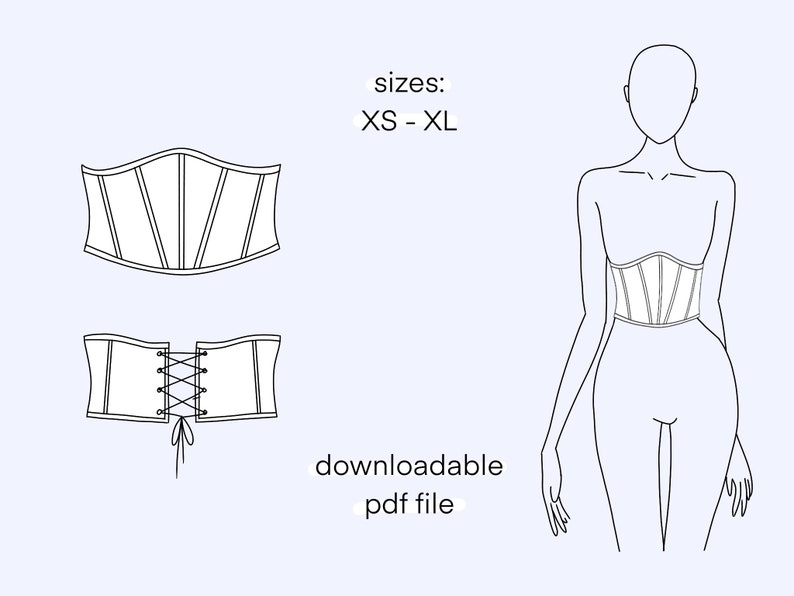 Corset Belt Pattern Sewing Pattern Corset Pattern PDF - Etsy India Corset Belt Pattern Sewing Pattern Corset Pattern PDF - Etsy India