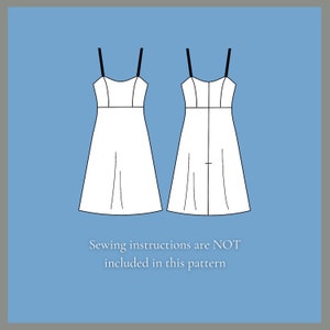 A-line Dress Pattern, Midi Dress Sewing Pattern, Prom Dress Pattern ...