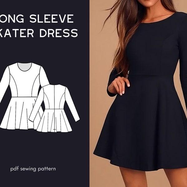 Skater Dress Pattern - Etsy