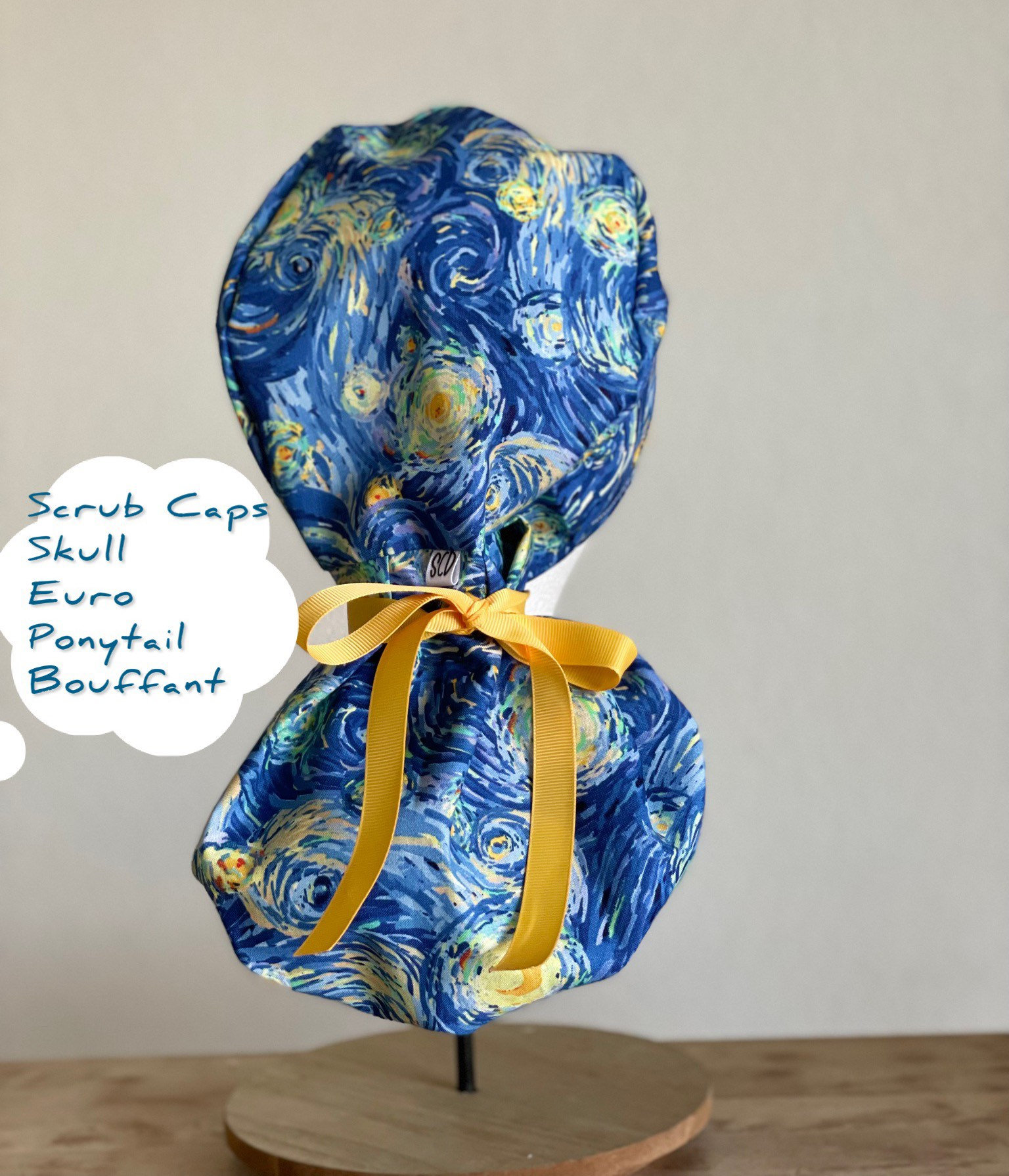 Starry Night Scrub Cap for Women Euro Style Nurse Hat - Etsy