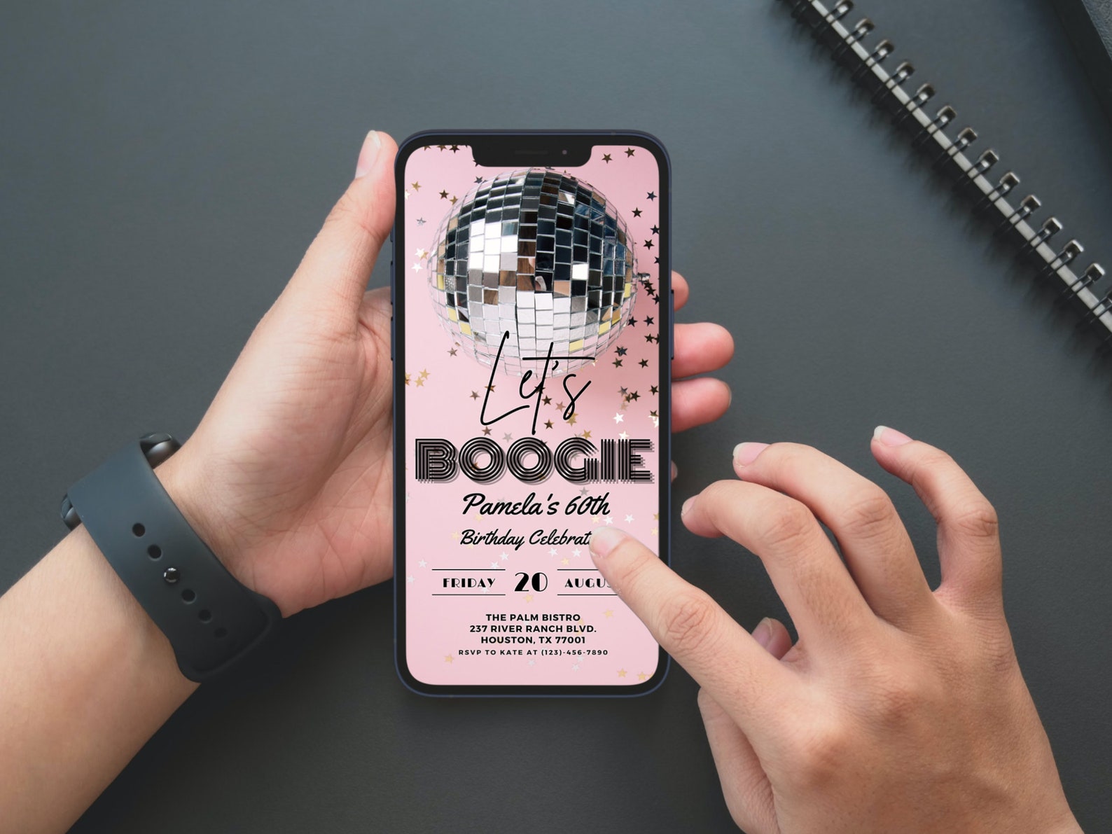 Disco Birthday | Electronic Birthday | 70s Birthday Invitation ...