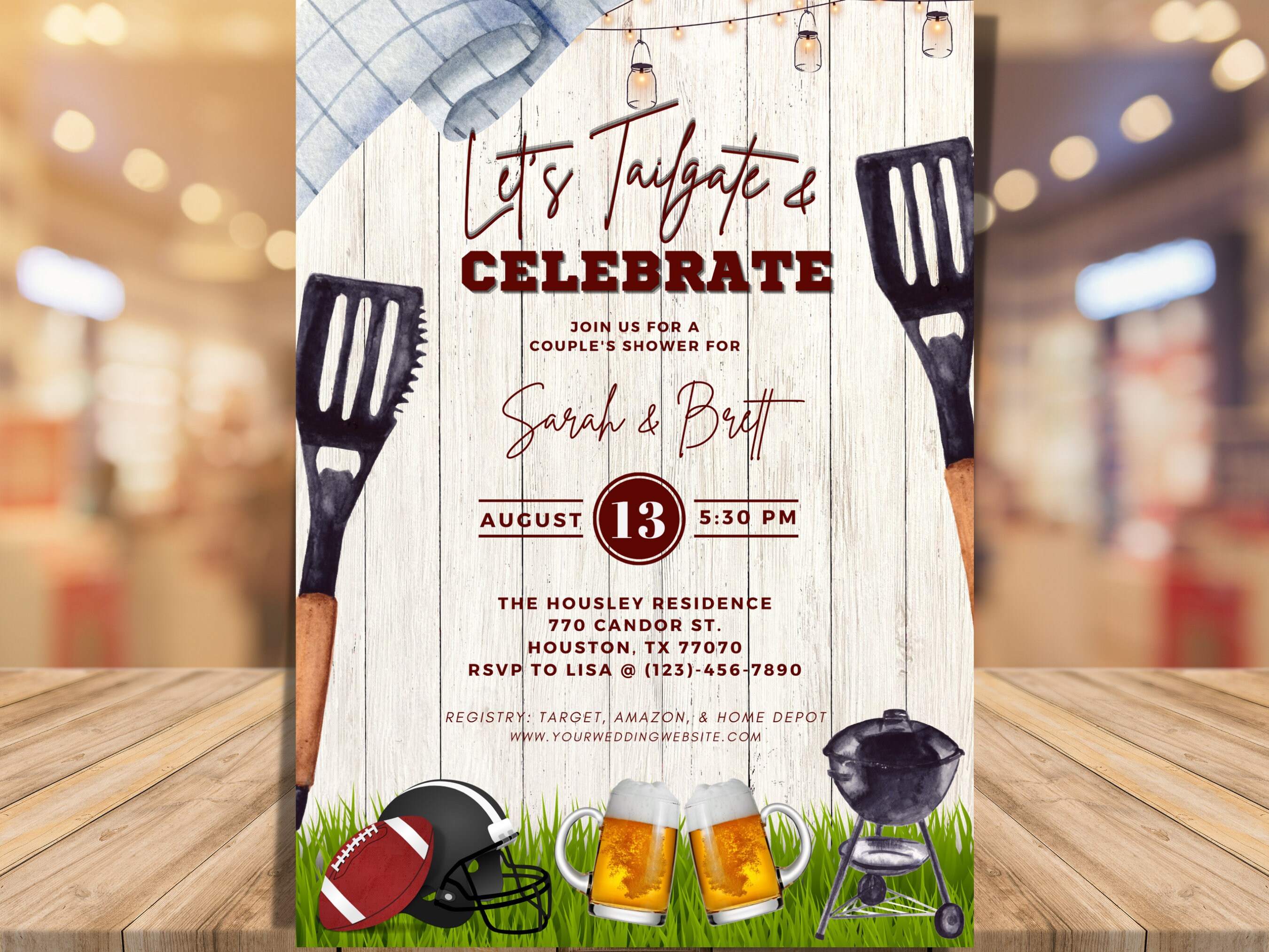 Tailgate Invitation Template
