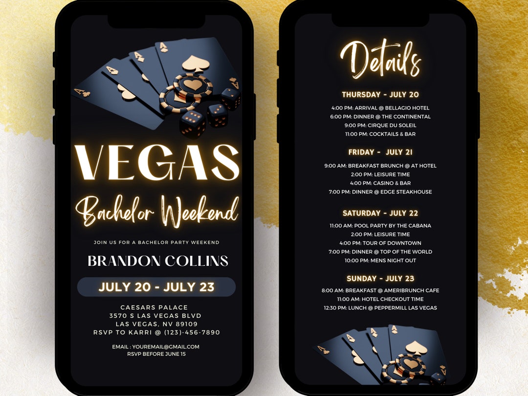 Bachelor Weekend | Bachelor Itinerary | Vegas Itinerary | Las Vegas ...
