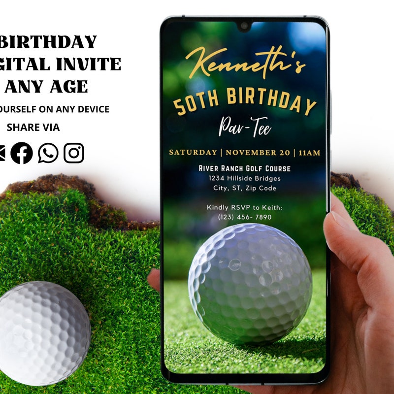 Golf Birthday Party - Etsy