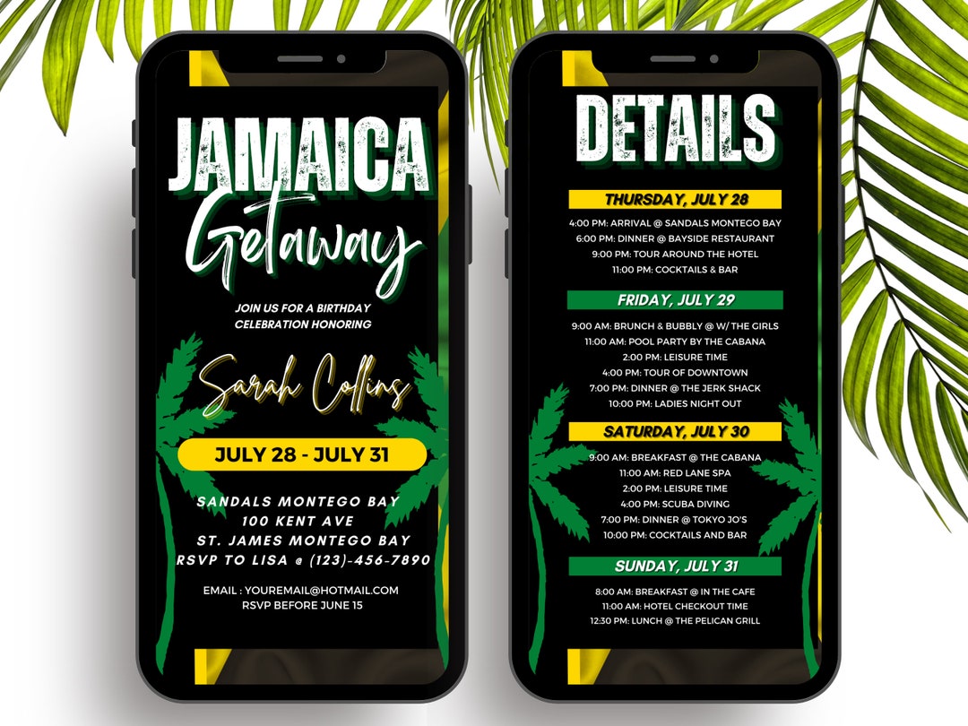 Jamaica Itinerary | Weekend Itinerary | Destination Itinerary | Digital ...