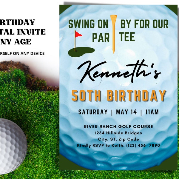 Topgolf Party Invitation - Etsy