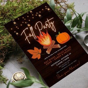 Fall Harvest Party | Fall Event Flyer | Fall Block Party Flyer | Fall ...