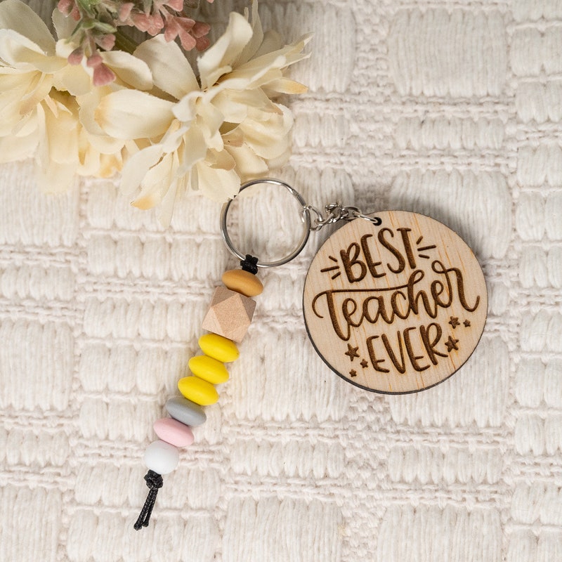 Teacher Keychain - Etsy