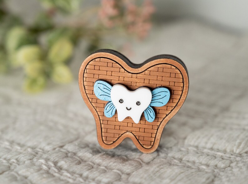 Laser Cut Tooth Fairy Box: Painted Wood Keepsake - Etsy