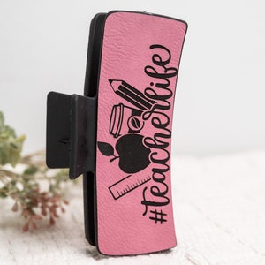 Teacher Life Hair Claw Clip - Etsy