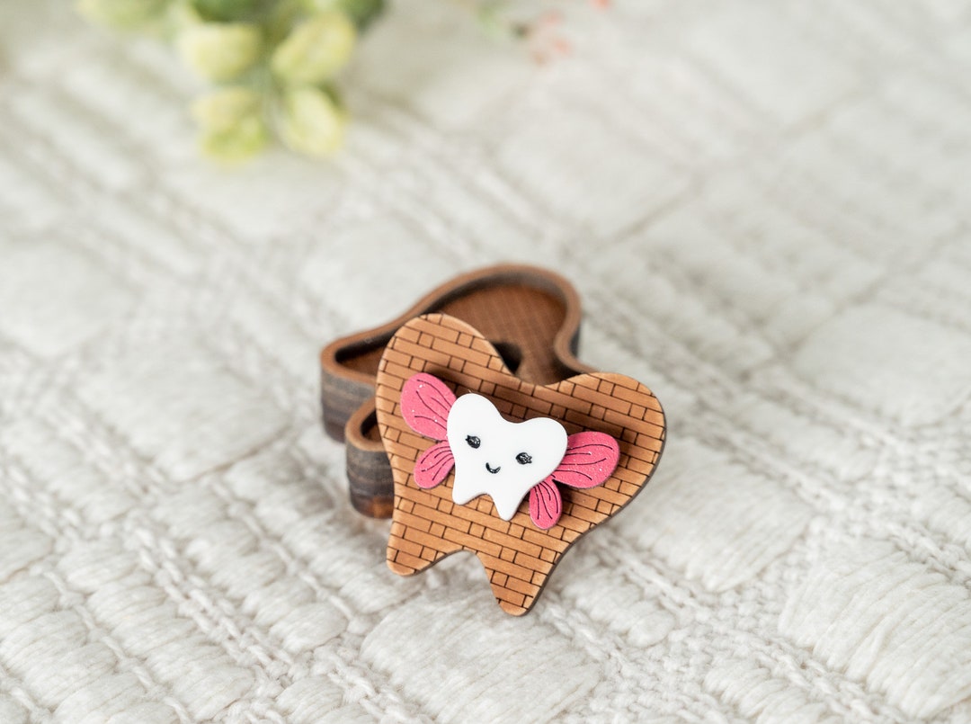 Laser Cut Tooth Fairy Box: Painted Wood Keepsake - Etsy