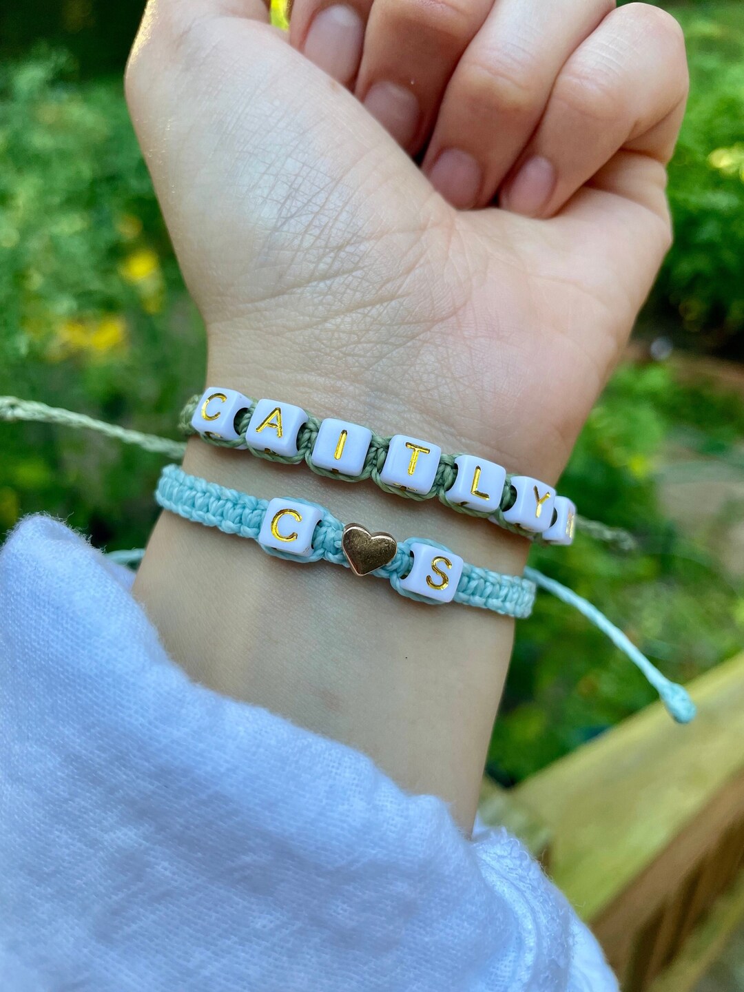 Custom Name Bracelet, Word Bracelet, Surfer Waterproof, Macrame ...
