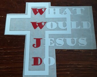Wwjd Vinyl Decal - Etsy