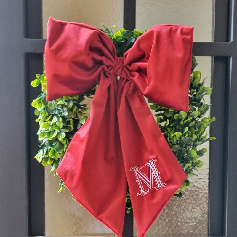 Christmas Tree Bow Topper - Etsy