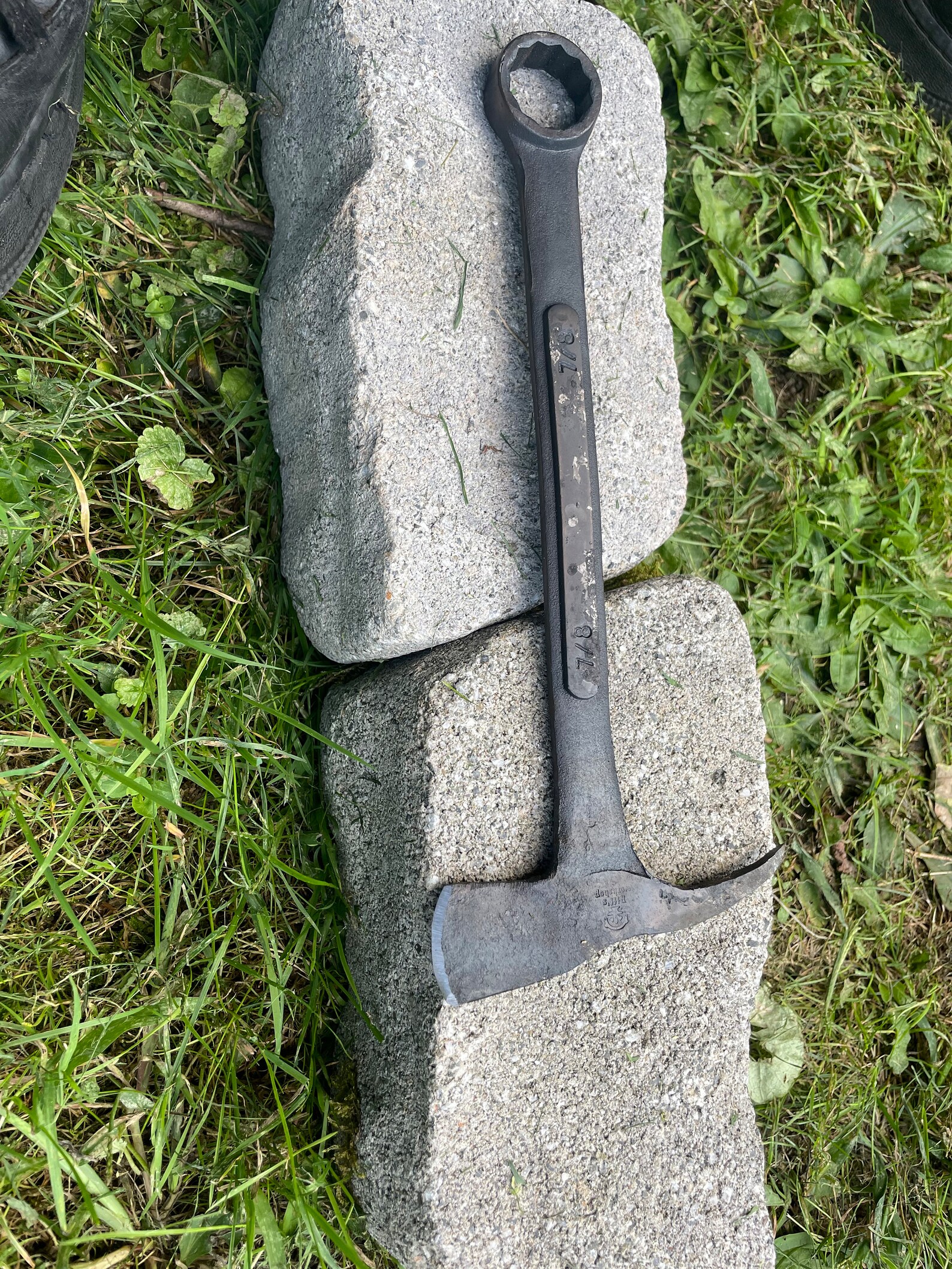 Hand Forged Wrench Tomahawk - Etsy