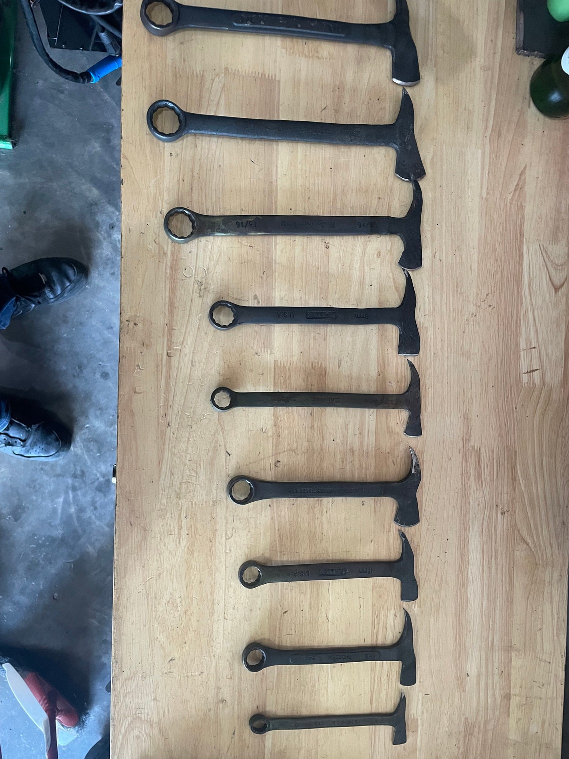 Hand Forged Wrench Tomahawk - Etsy