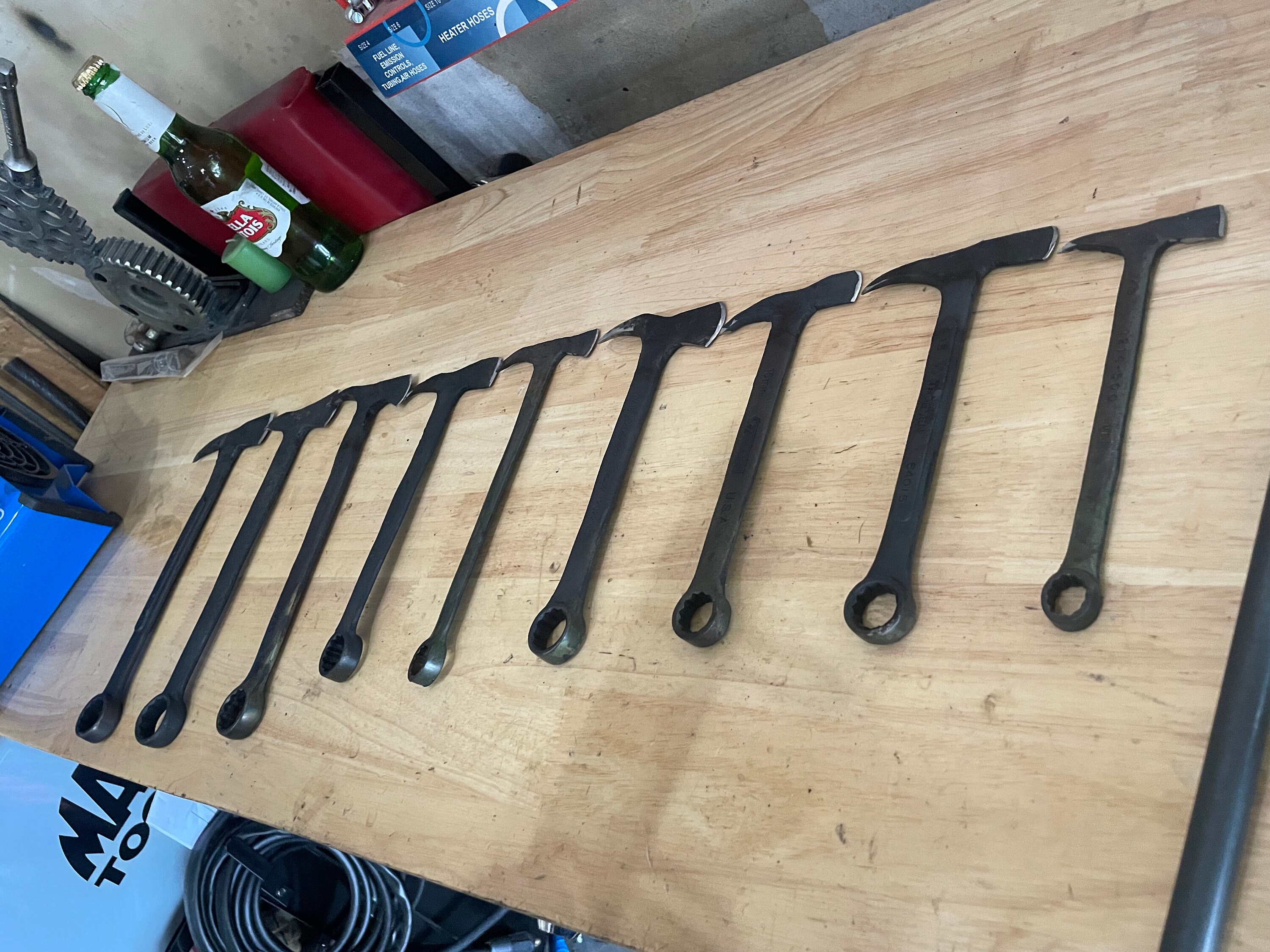 Hand Forged Wrench Tomahawk - Etsy