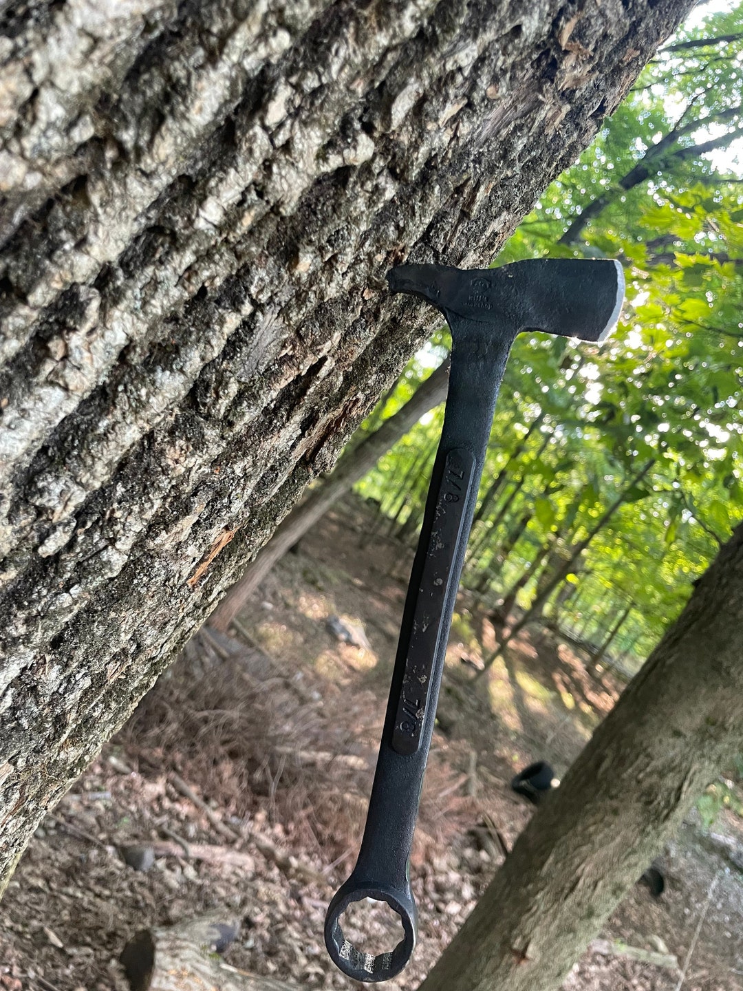 Hand Forged Wrench Tomahawk - Etsy
