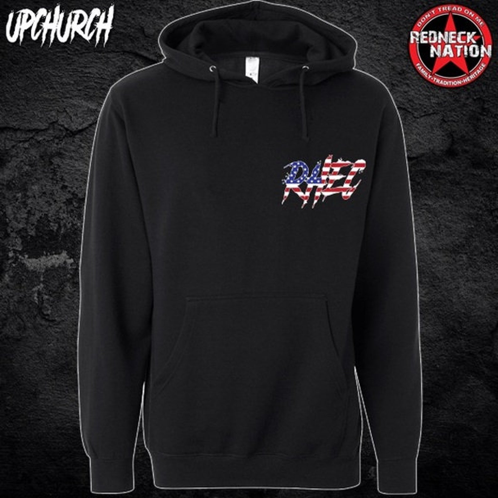Upchurch© RHEC© USA Flag Hoodie | Etsy